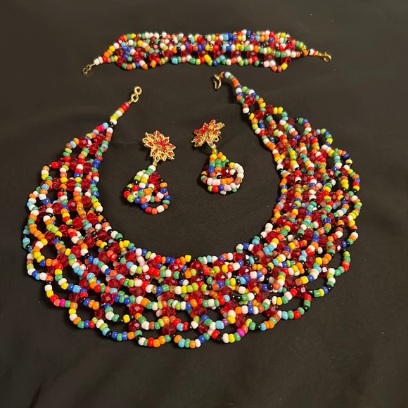 Jewelry | Beaded Multi Colored Jewelry Set | Poshmark